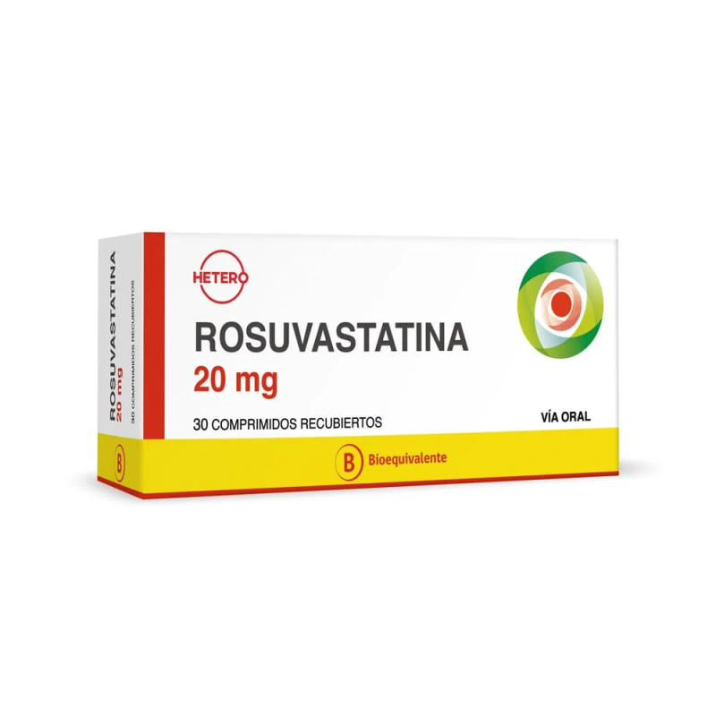 Rosuvastatina 20 mg x 30 Comprimidos Recubiertos - Hetero - precio en ...