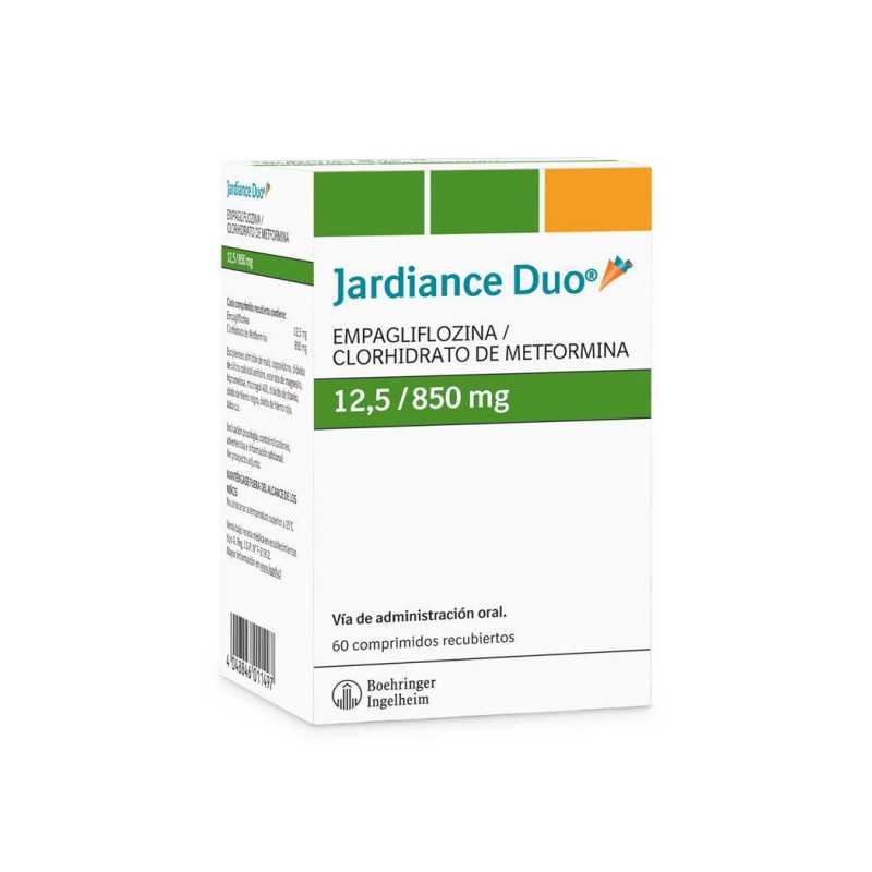 Jardiance Duo 12.5/850 mg 60 Comprimidos - Empagliflozina + Metformina ...